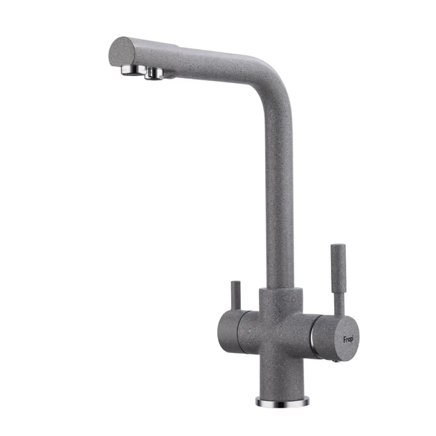 Змішувач для кухні під фільтр Frap F4352-22 на дві води, сірий – фото, відгуки, характеристики в ...
