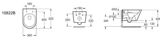 Унітаз підвісний Devit Harmony 3801082 безобідковий із сидінням Soft Close дюропласт – фото ...