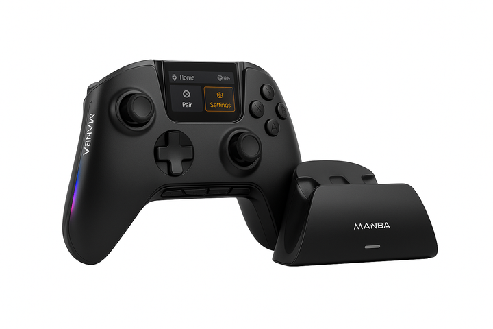 Manba One V2 Wireless Controller Black — бездротовий геймпад з дисплеєм ...
