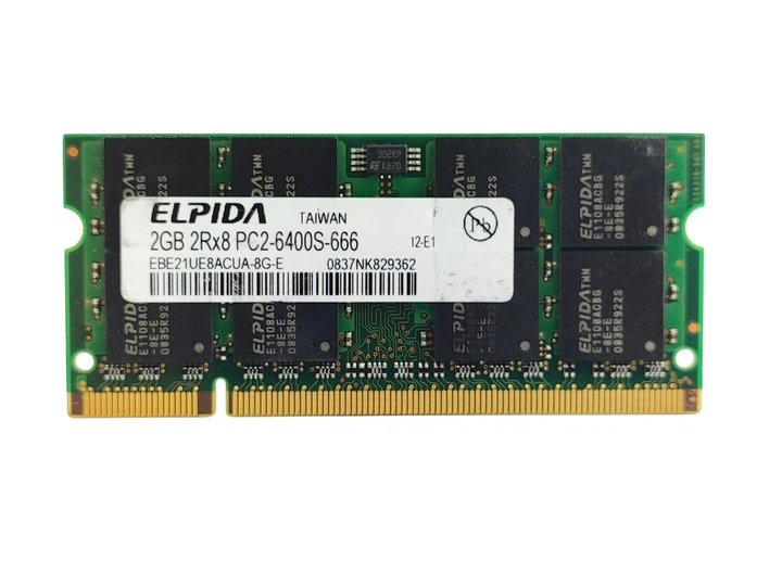Оперативная память для ноутбука SODIMM Elpida DDR2 2Gb 800MHz PC2-6400S ...