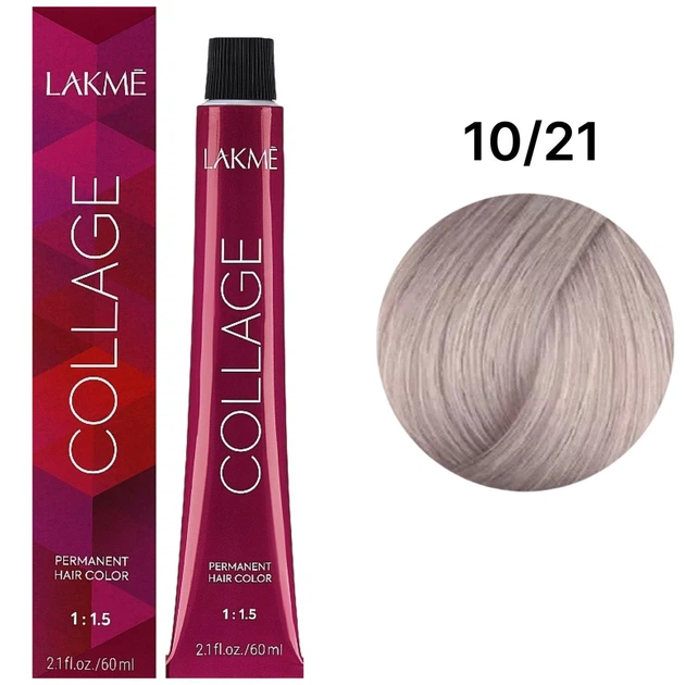 Стійка фарба для волосся Lakme Collage Creme Hair Color 10/21 ...