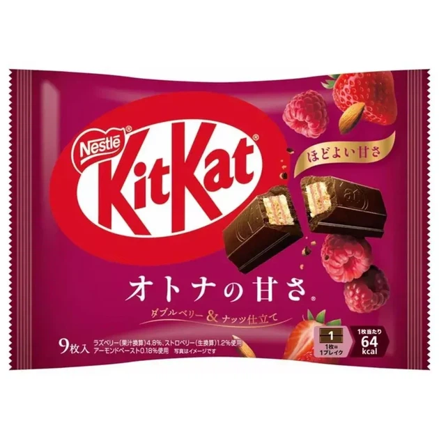 NESTLE Japan Kit Kat Double Berry & Nuts Chocolate вафлі з малиново ...