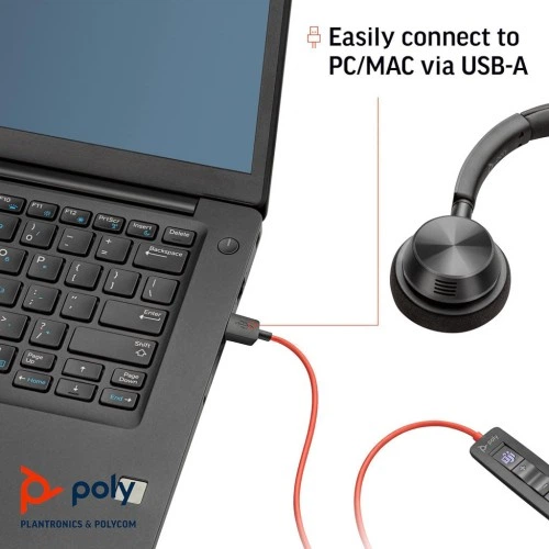 Навушники Poly Blackwire 3320-M USB-A/C (8X220AA) Poly 8X220AA 921591 ...