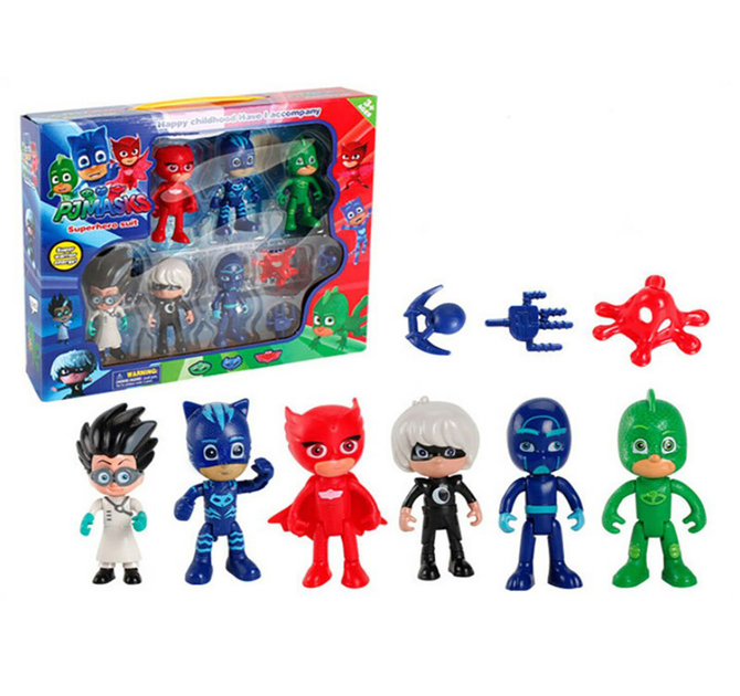 Игровой набор Heroes Герои в Масках 6 шт фигурки 8-9 см Кетбой - Совка ...