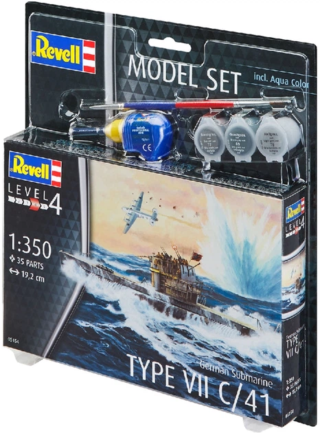 Сборная модель Revell Немецкая подводная лодка типа VII C/41. Масштаб 1 ...