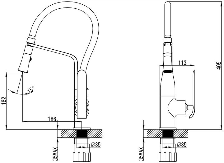 Смеситель-кран кухонный DEVIT Katarina 75X8148W – фото, отзывы, характеристики в интернет ...