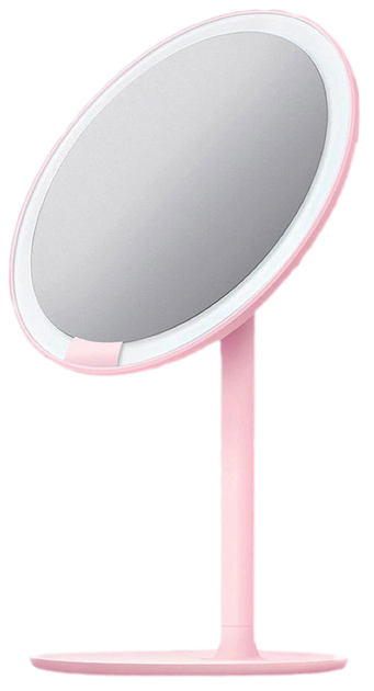 Зеркало для макияжа с LED подсветкой Xiaomi AMIRO Mini AML004 Pink ...
