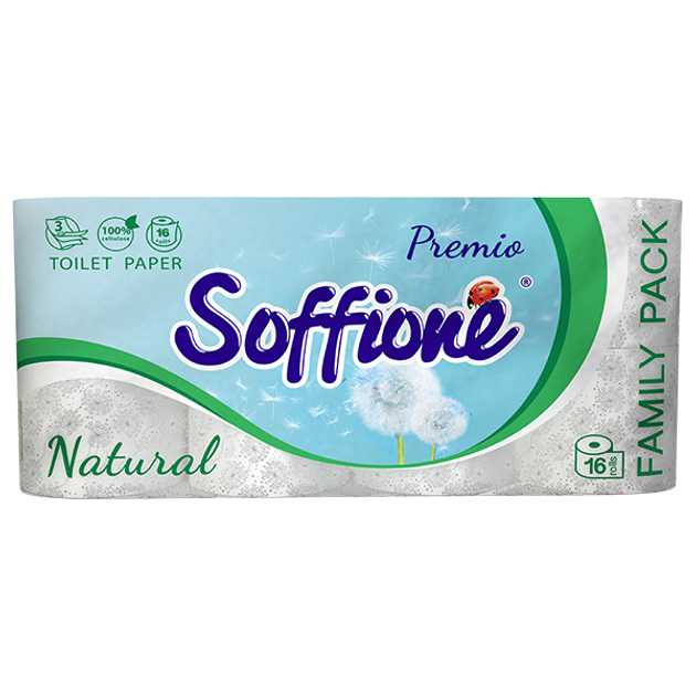 ROZETKA | Упаковка туалетной бумаги Soffione Natural 3 слоя 3 пачки по ...