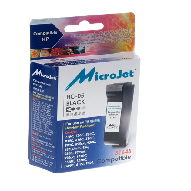 Картридж MicroJet HP 45 Black (51645AE) – фото, отзывы, характеристики ...