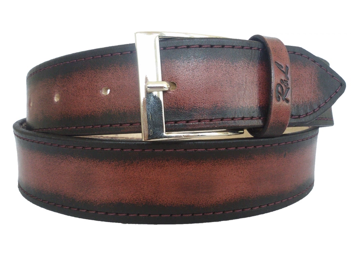 Кожаный ремень Roman&Litvin Без рисунка Градиент 88 см Махагон от продавца: Roman&Litvin – в ...