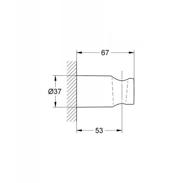 Держатель душевой лейки Grohe Rainshower (27056000) – фото, отзывы ...