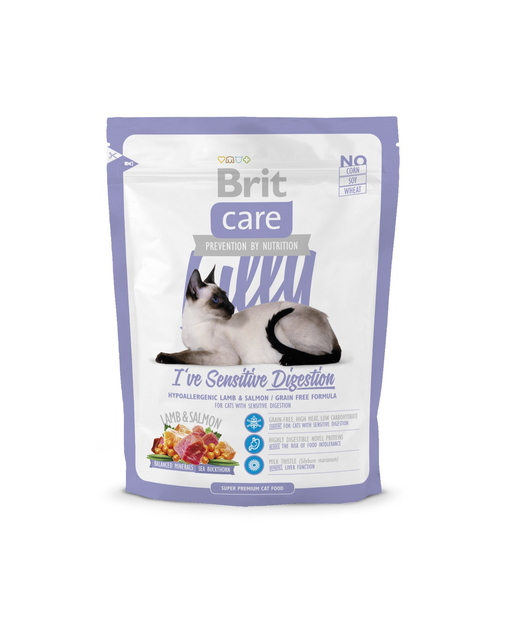 Сухой корм для кошек с чувствительным пищеварением Brit Care Lilly I ...