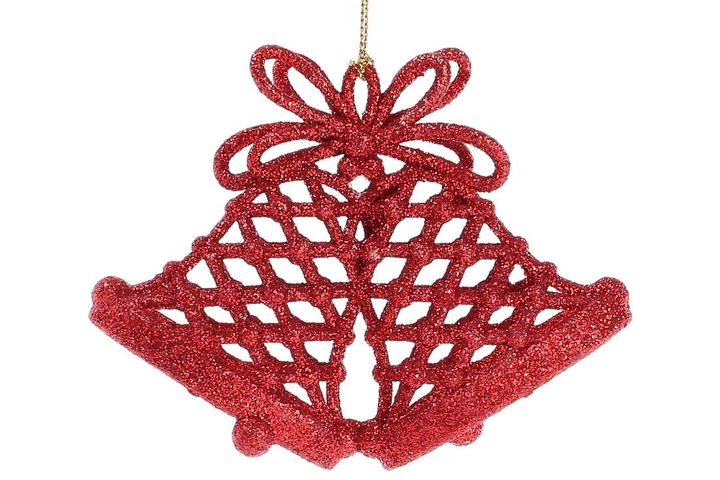 Елочное украшение Колокольчики 11см, цвет - красный BonaDi 788-529 – фото, отзывы ...