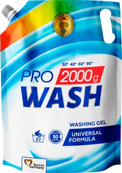 Відгуки про Гель для прання Pro Wash Універсальний 2 кг (4260637722096 ...