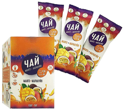 Концентрат напою рідкий Смакуйте Чай Манго-маракуйя 50 г х 12 шт ...