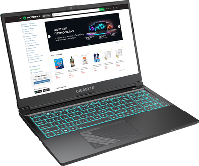 Ноутбук Gigabyte G5 KF 2023 (KF-E3KZ313SD) Black / 15.6" IPS Full HD ...