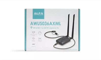 Потужний Usb Wi-Fi адаптер Alfa AWUS036AXML чип MediaTek MT7921AUN Wi ...