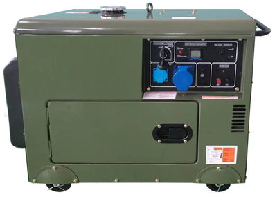 Дизельный генератор DAREX ENERGY DE 7000EC 4,8 кВт Army Green – фото ...