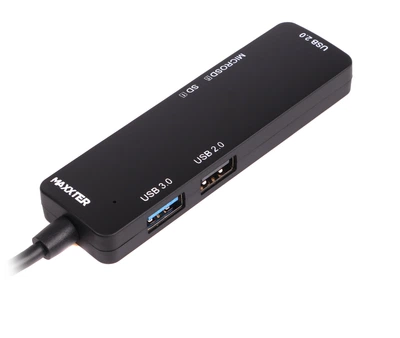 USB-хаб Maxxter USB-C - 2xUSB-A 2.0 1xUSB-A 3.0 SD MicroSD (HU3C-3PTF-01) – фото, відгуки ...