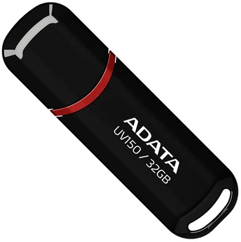 Флеш пам'ять USB ADATA UV150 32GB USB 3.2 Gen1 Black (AUV150-32G-RBK) – фото, відгуки ...