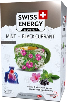 Чай від застуди Swiss Energy Herbal Tea MINT - BLACK CURRANT 8 ...