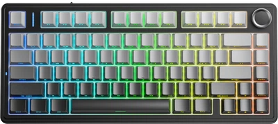Клавіатура бездротова Aula F75 Gasket Reaper Switch Hot-Swap RGB Bluetooth/Wireless/USB Black ...