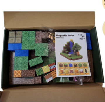 Minecraft магнітний конструктор Magnetic Cube 128 деталей кубики ...