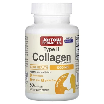 Колаген II типу, 1000 мг, Type II Collagen Complex, Jarrow Formulas, 60 ...