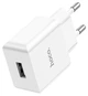 Мережевий зарядний пристрій Hoco C106A (USB/10.5W) / white – фото ...