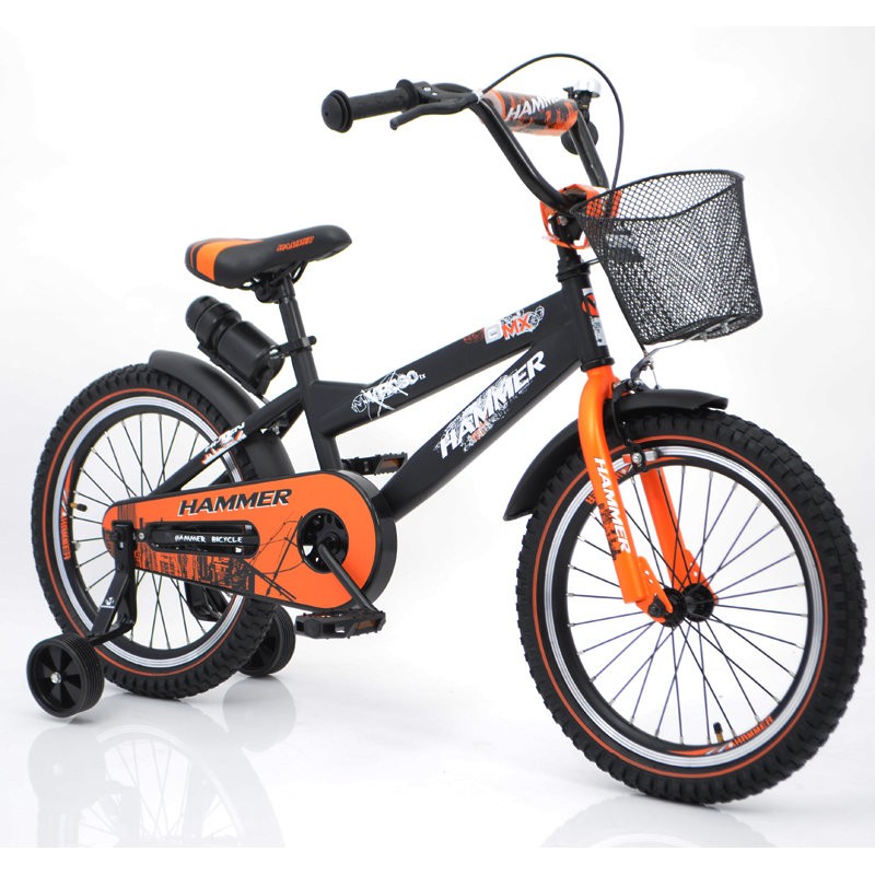Детский Велосипед "S600 HAMMER" Колёса 18’’х2,4’ Черно-оранжевый ...