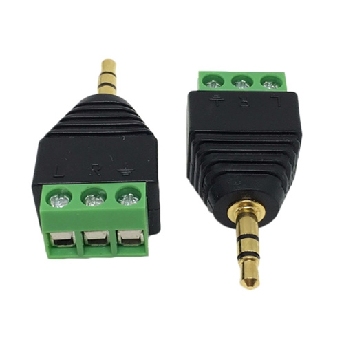 Переходник 3.5мм TRS mini-jack джек папа - клеммники 3pin – фото | ROZETKA