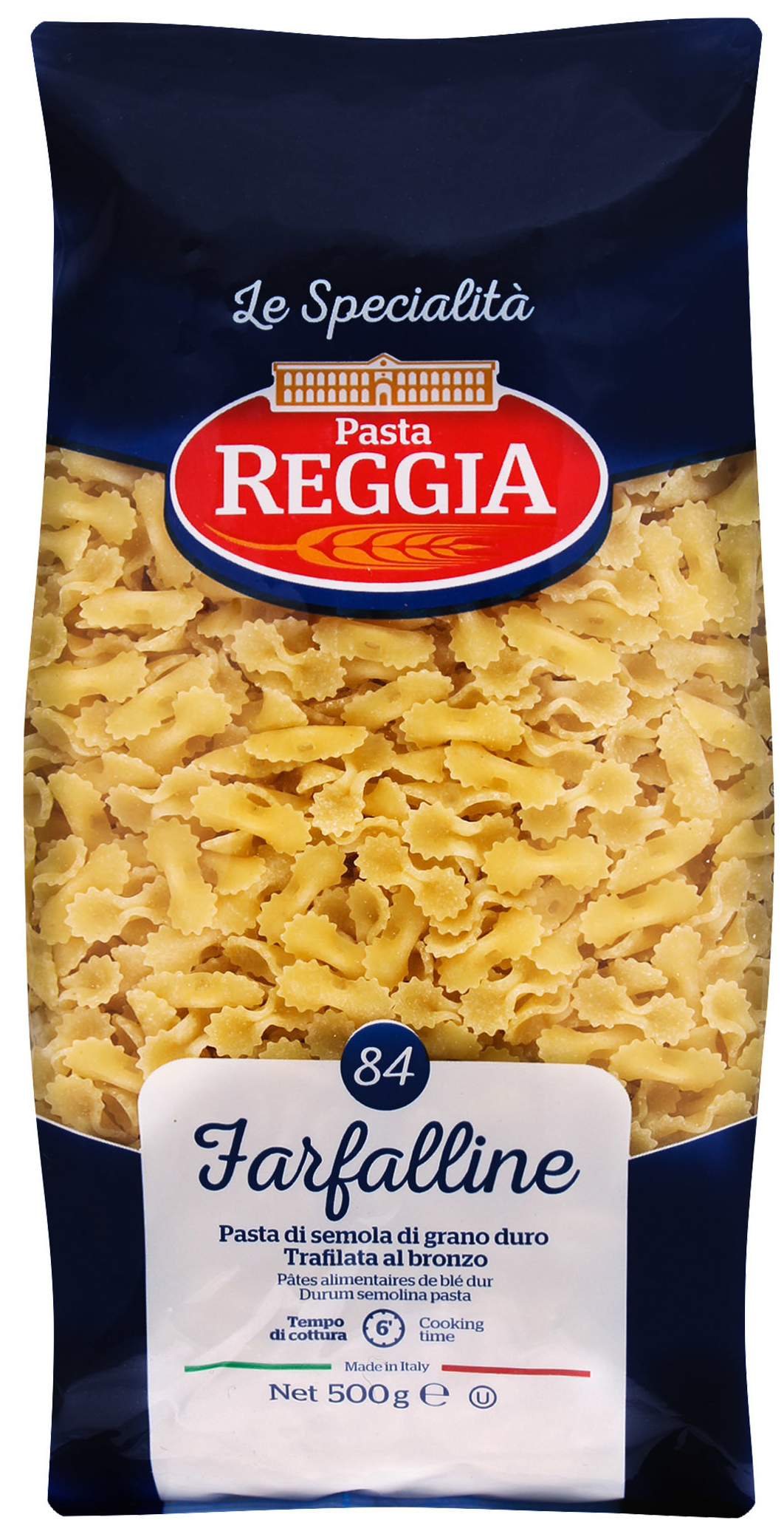 Макароны Pasta Reggia 84 Farfalline - Бантики 500 г (8008857400846 ...