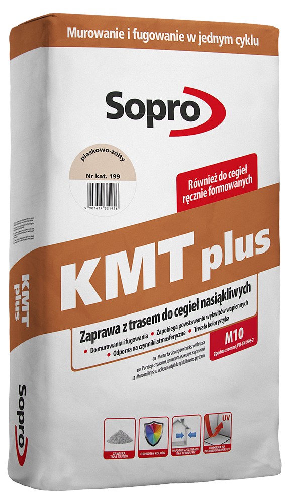 Цветной цементный раствор для кладки стен из клинкерного кирпича Sopro ...