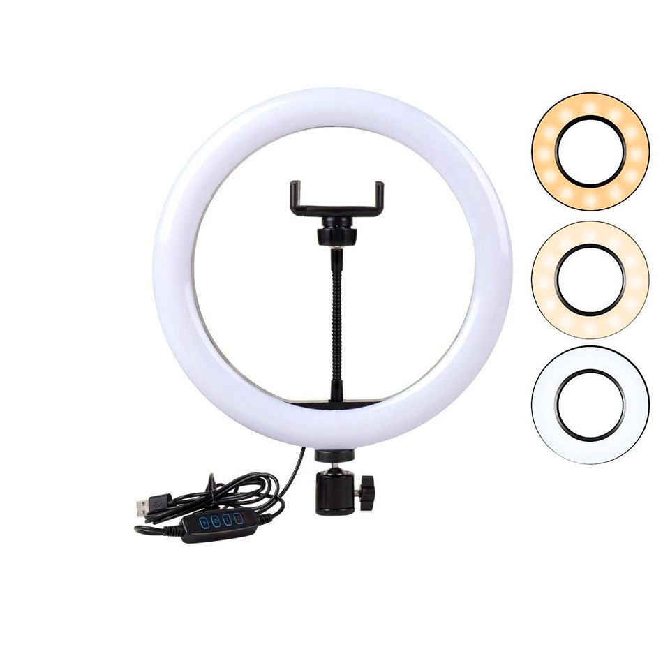 Лед лампа для селфи Ring Fill Light 26 см, светодиодное led кольцо ...
