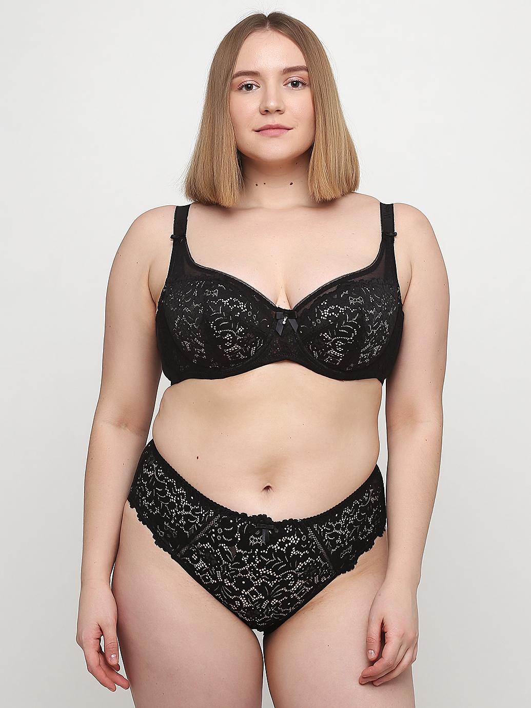 Комплект WeiyeSi 18002 95D/3XL Чорно-бежевий (2100000207084) – низькі ...