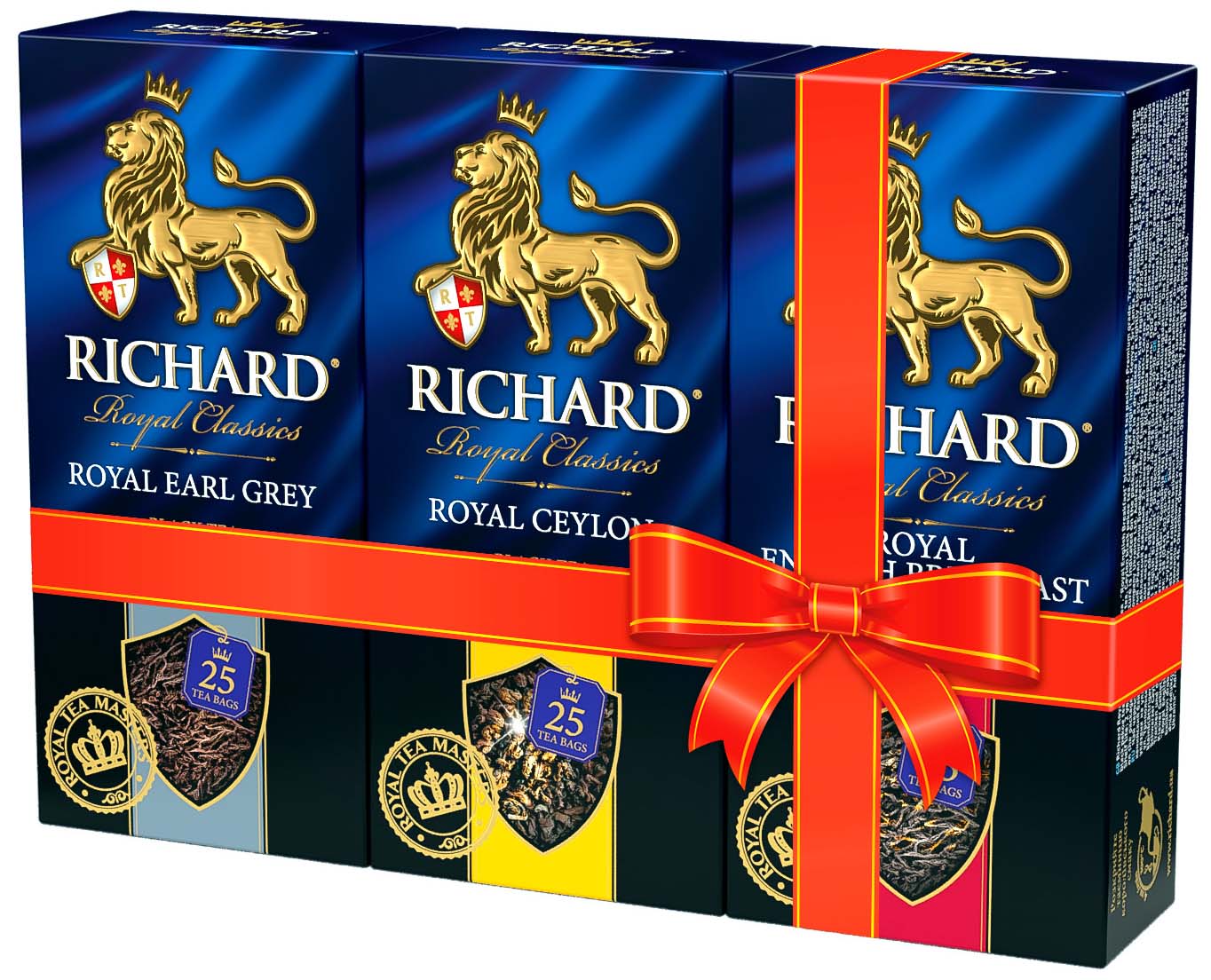 Упаковка чая черного пакетированного Richard Earl Grey 25 пакетиков ...