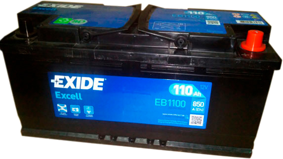 Автомобильный аккумулятор Exide Excell 6СТ-110 Евро (EB1100) – фото ...