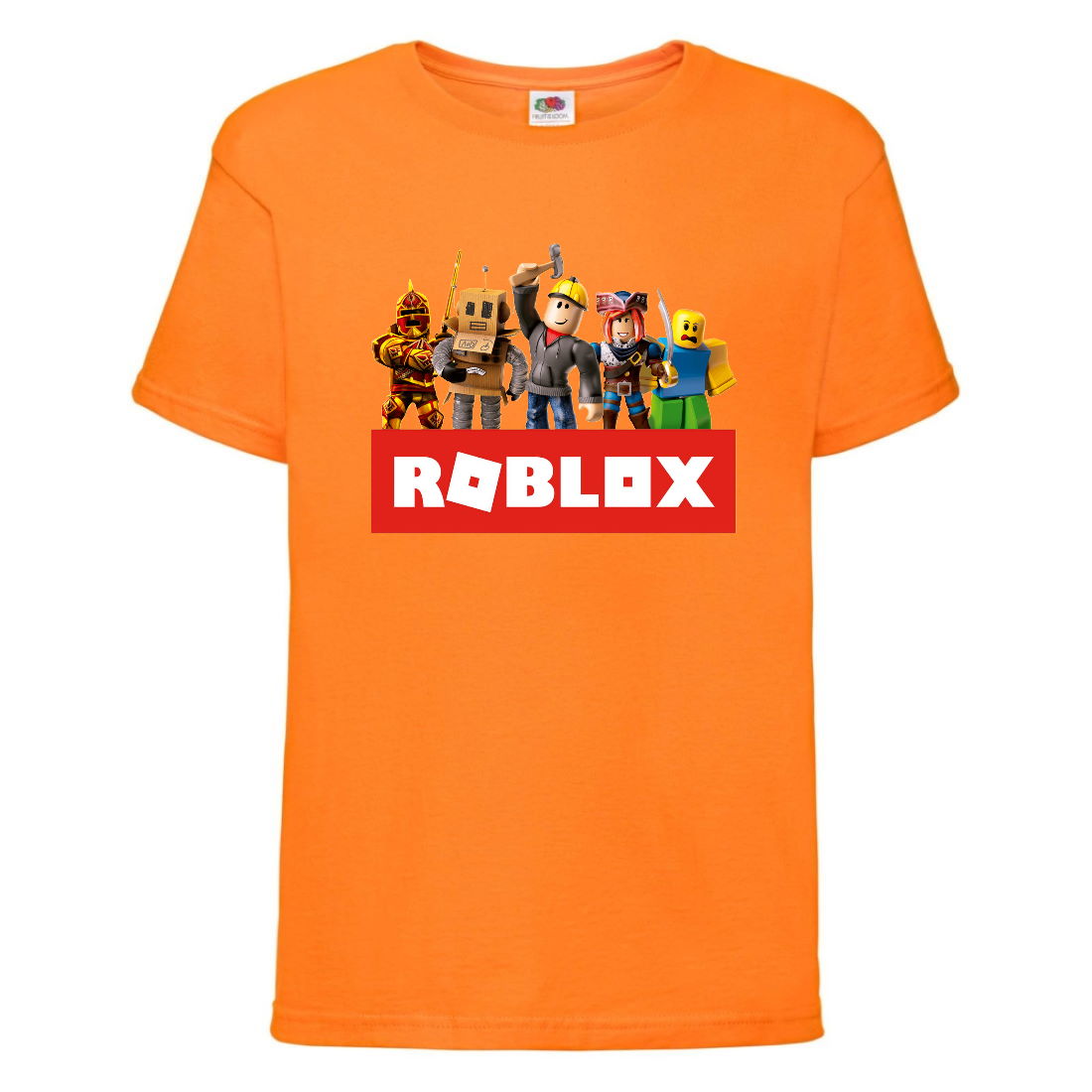 Футболка детская Роблокс 004 (Roblox) оранжевая (RB orn 004) 140 см от ...