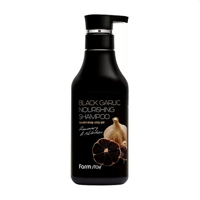 Шампунь для волос с черным чесноком FARMSTAY BLACK GARLIC NOURISHING ...