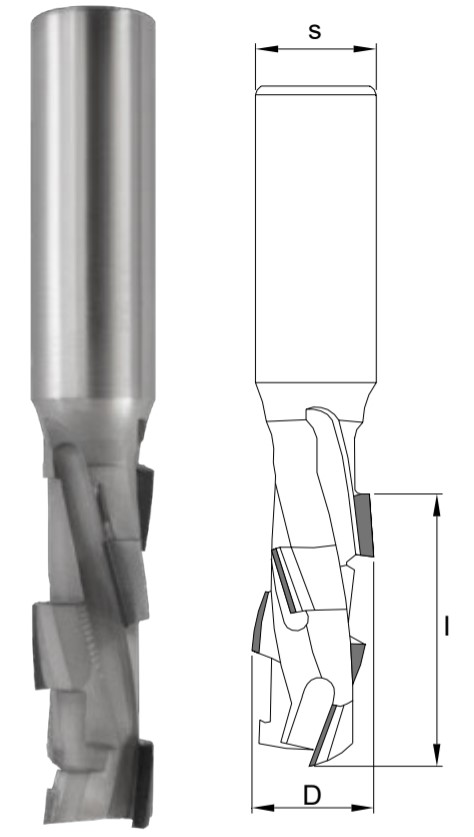 Фрези алмазні ECO DTA.10.025.12.0SR 10x27x12x35 до ЧПУ станків – фото ...