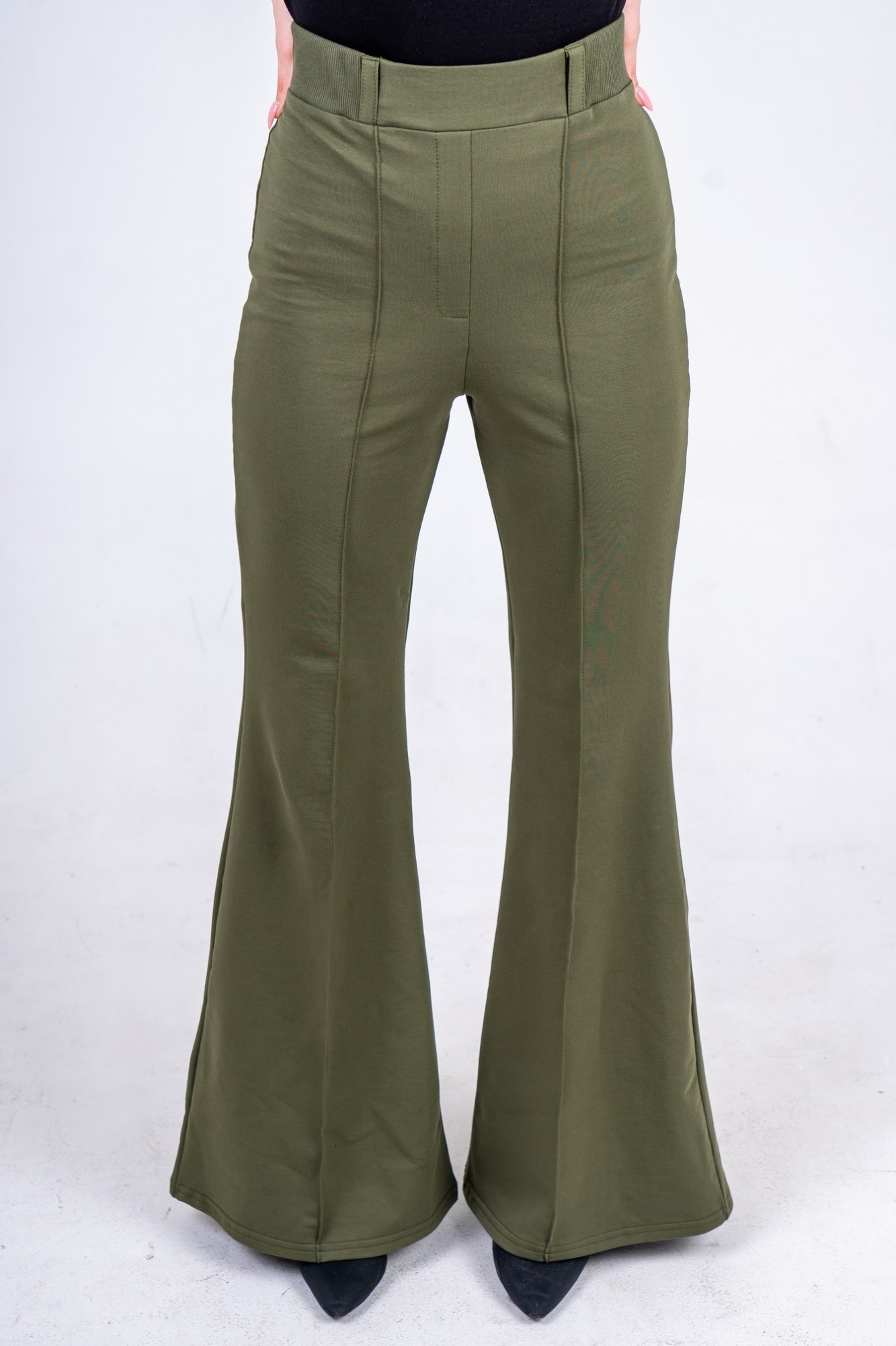 Брюки клёш Caroline XS оливковый от продавца: C-line team – в интернет ...