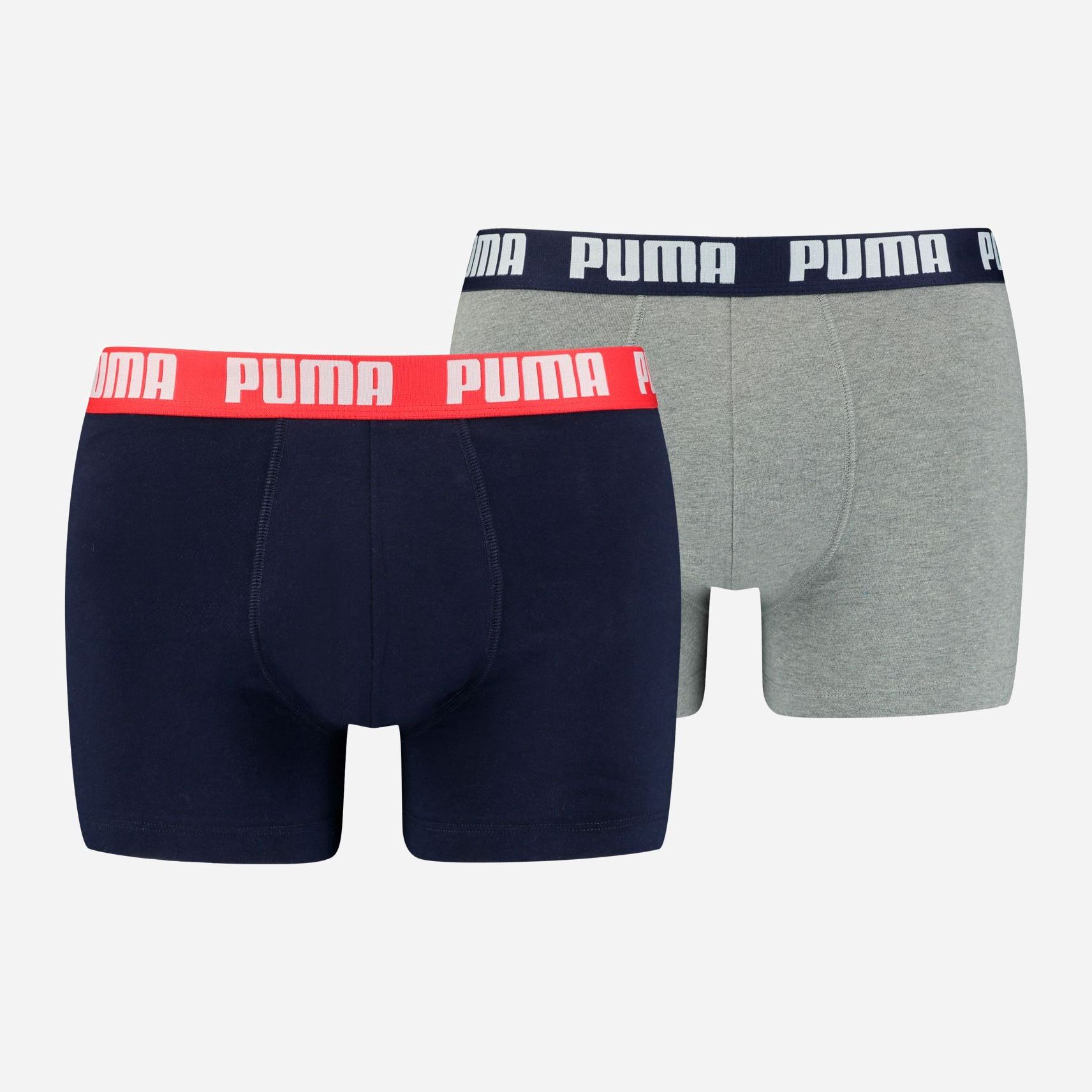 Набор трусов шорты мужской Puma Basic Boxer 2P 90682335 S 2 шт Blue Grey Melange (8720245019361 ...