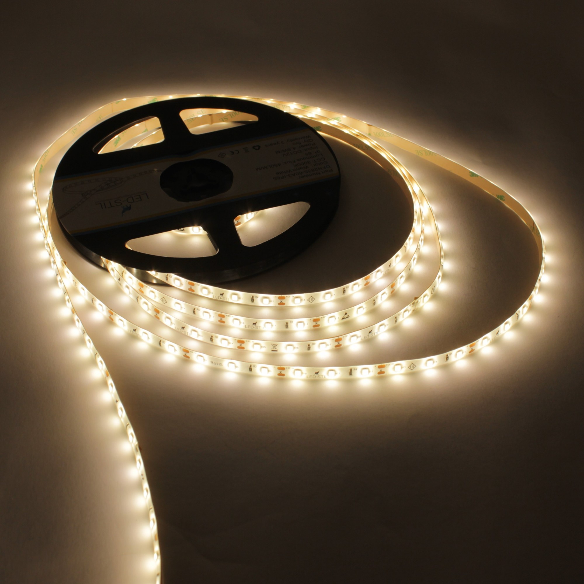 Світлодіодна стрічка LED LED-STIL 3000K 60шт/м 12V 4,8w/m IP65 5м ...