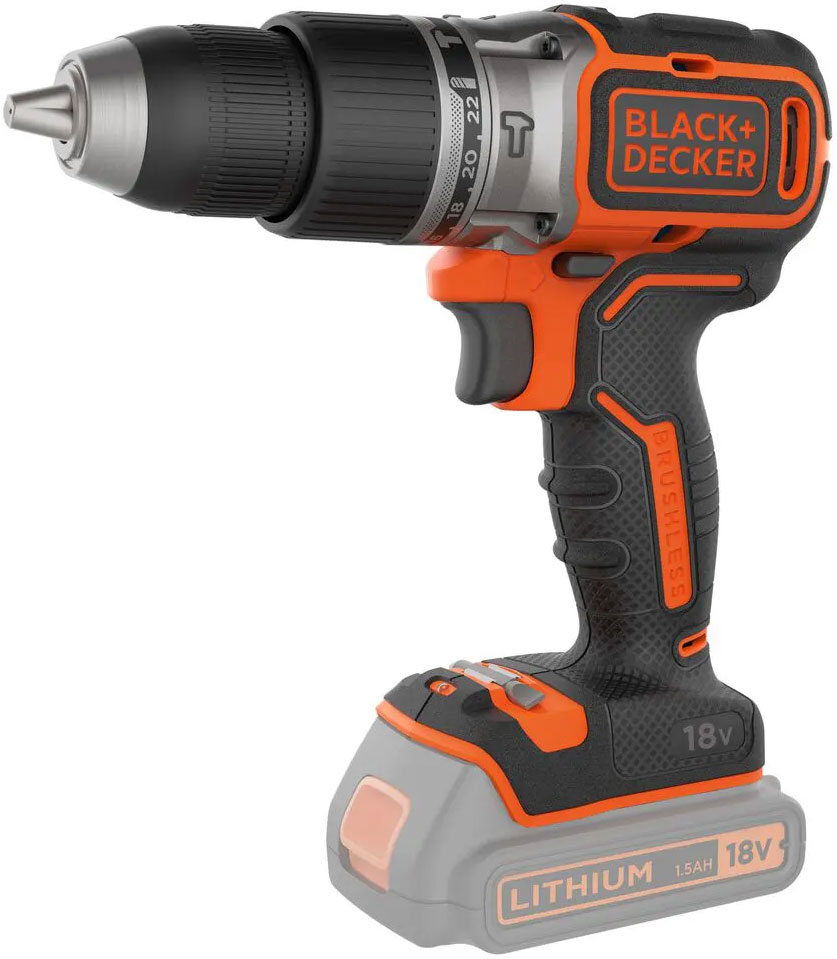 Дрель-шуруповерт аккумуляторный бесщеточный Black&Decker BL188N ...