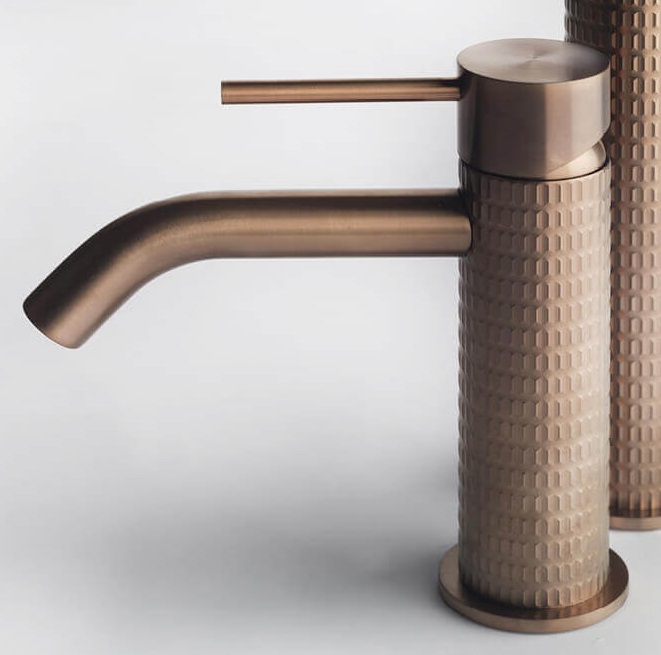 Смеситель для раковины Gessi 316 MECCANICA без донного клапана, Copper ...