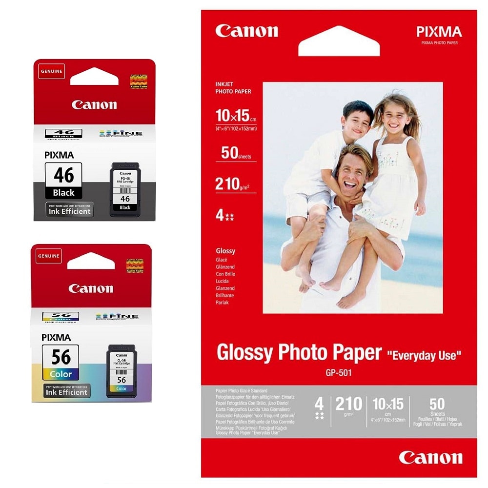 Картридж для Canon PIXMA E3140 Canon 46+56+PhotoPaper Black/Color ...