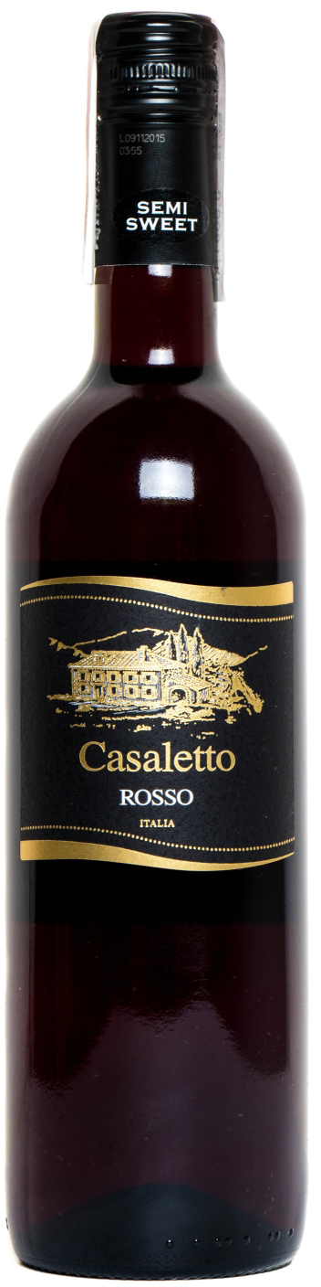 Вино Casaletto Rosso красное полусладкое 0.75 л 10.5% (8008900007282 ...