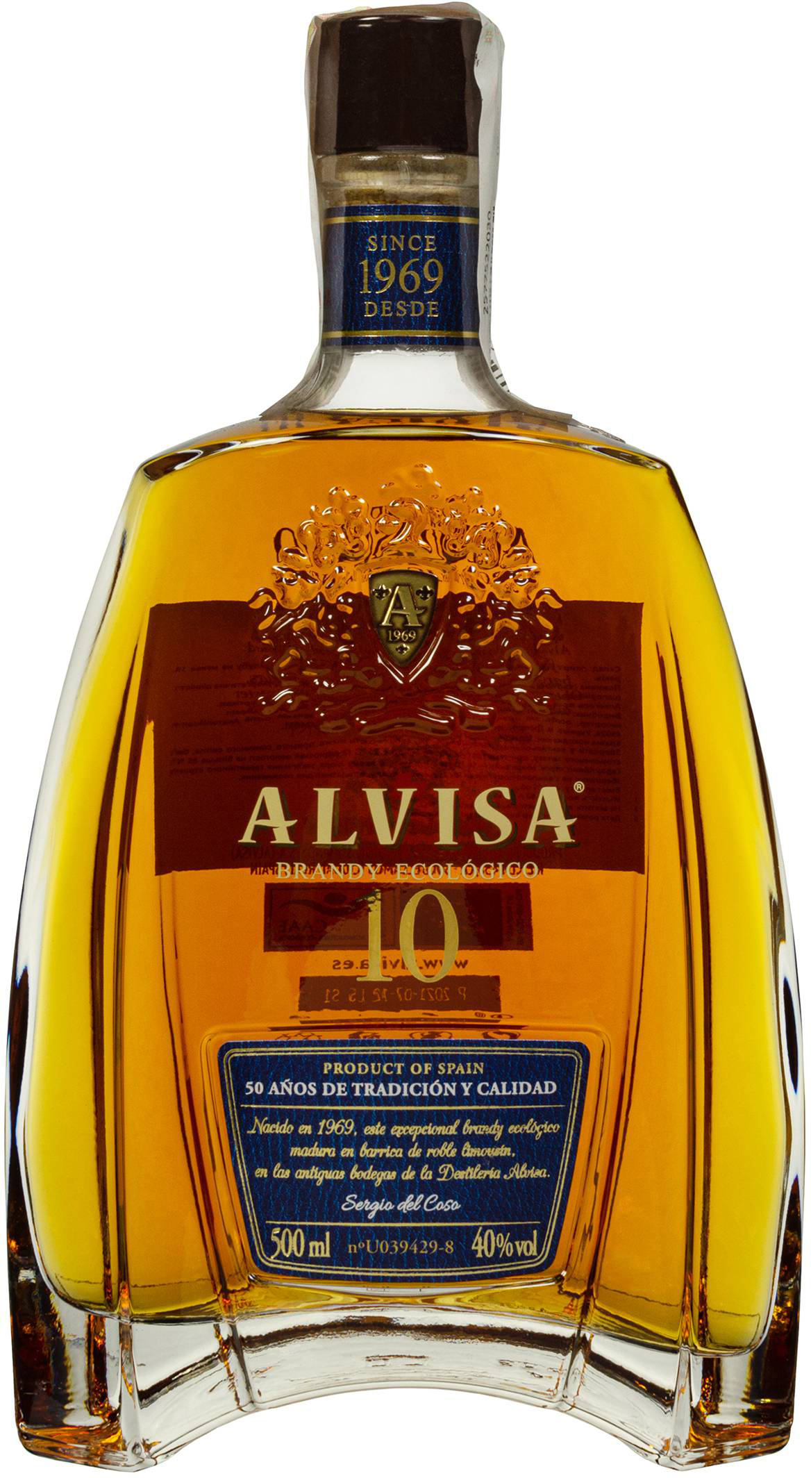 Бренди Alvisa Ecological 10 years 0.5 л 40% (8437005781672) – фото ...