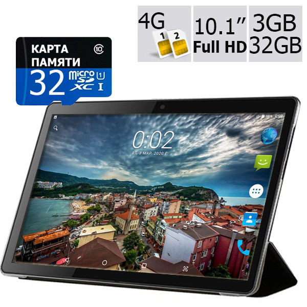 Планшет - телефон Adronix MT104 Matte Black 3GB/32GB LTE IPS 10/1 ...