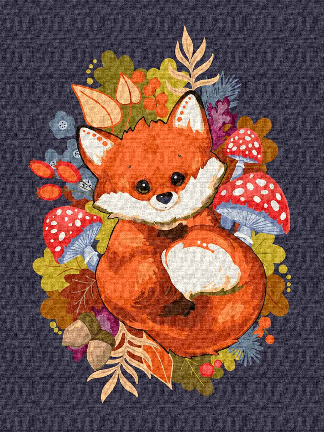 Rozetka Картина за номерами Идейка Маленька лисичка 30 х 40 см Kho4231 4823104328759 Ціна